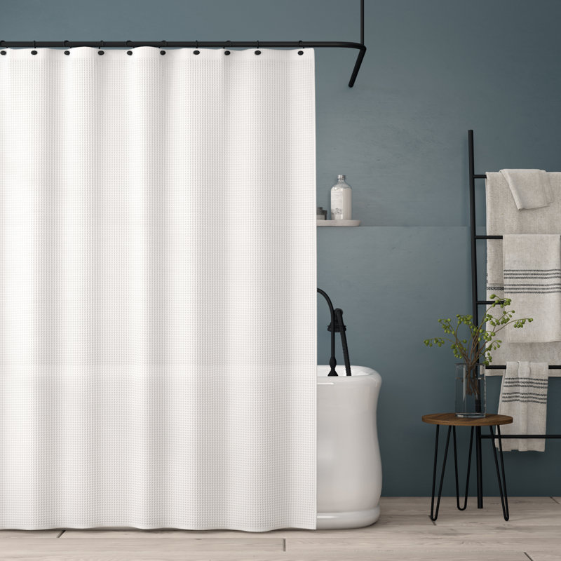 Simsbury Solid Color Single Shower Curtain And Reviews Allmodern